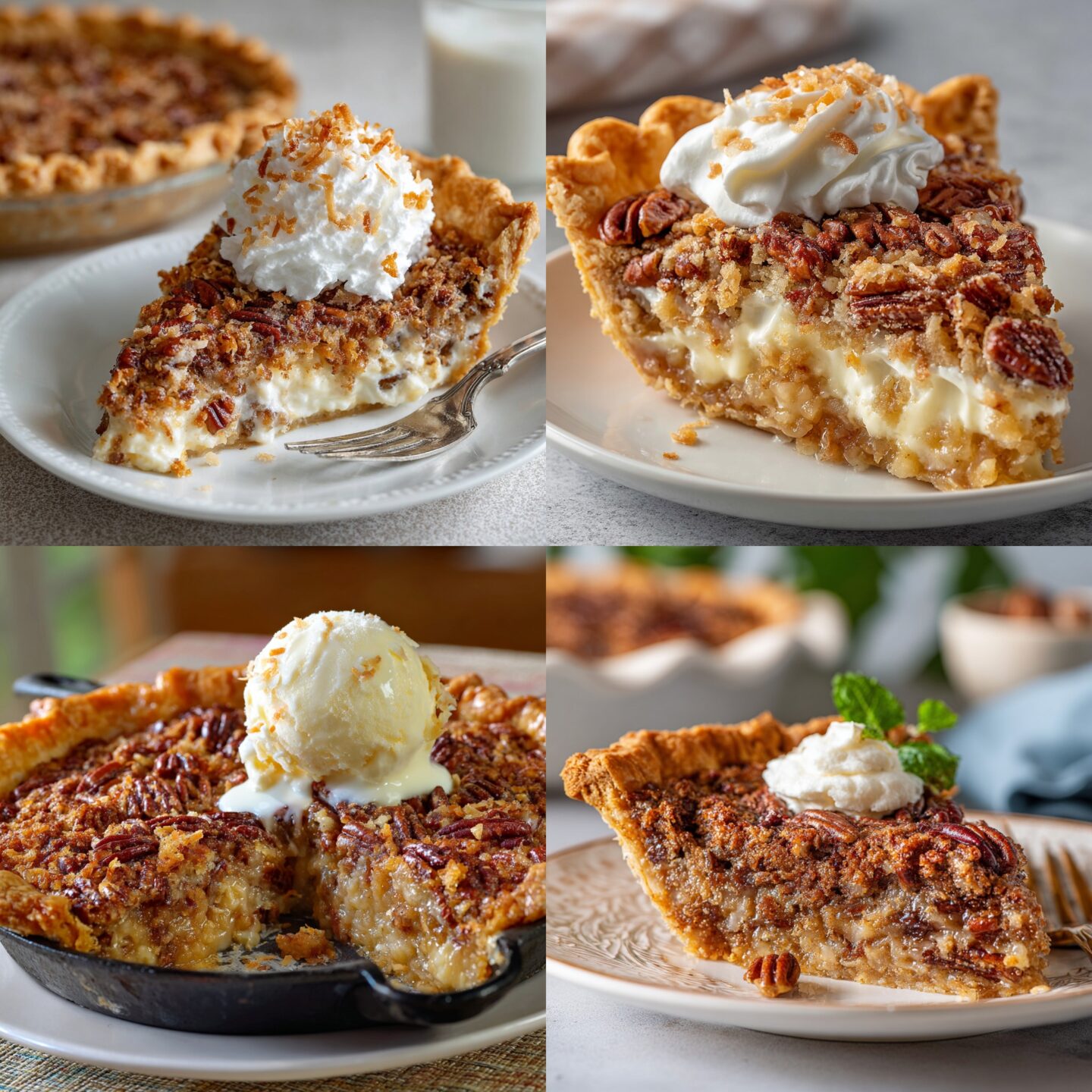 Coconut Pecan Stupid Pie Recipe - oohdish